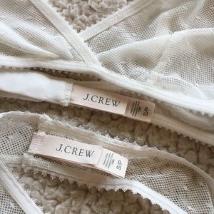 J. Crew | Intimates & Sleepwear | Nwt Set J Crew Point Desprit Brathong ...